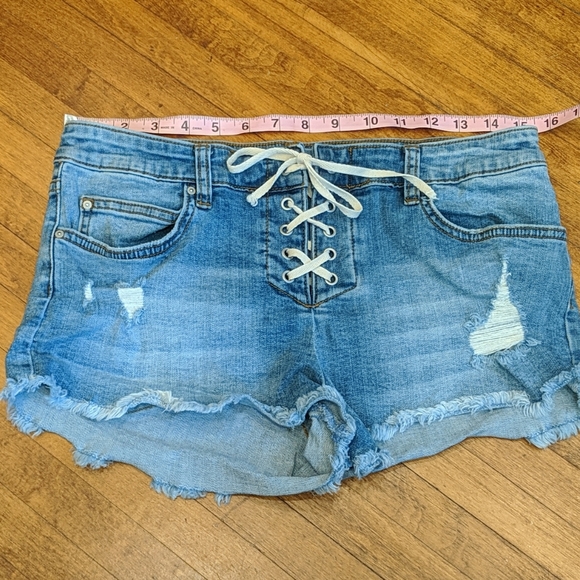 Billabong | Shorts | Lace Up Denim Shorts | Poshmark